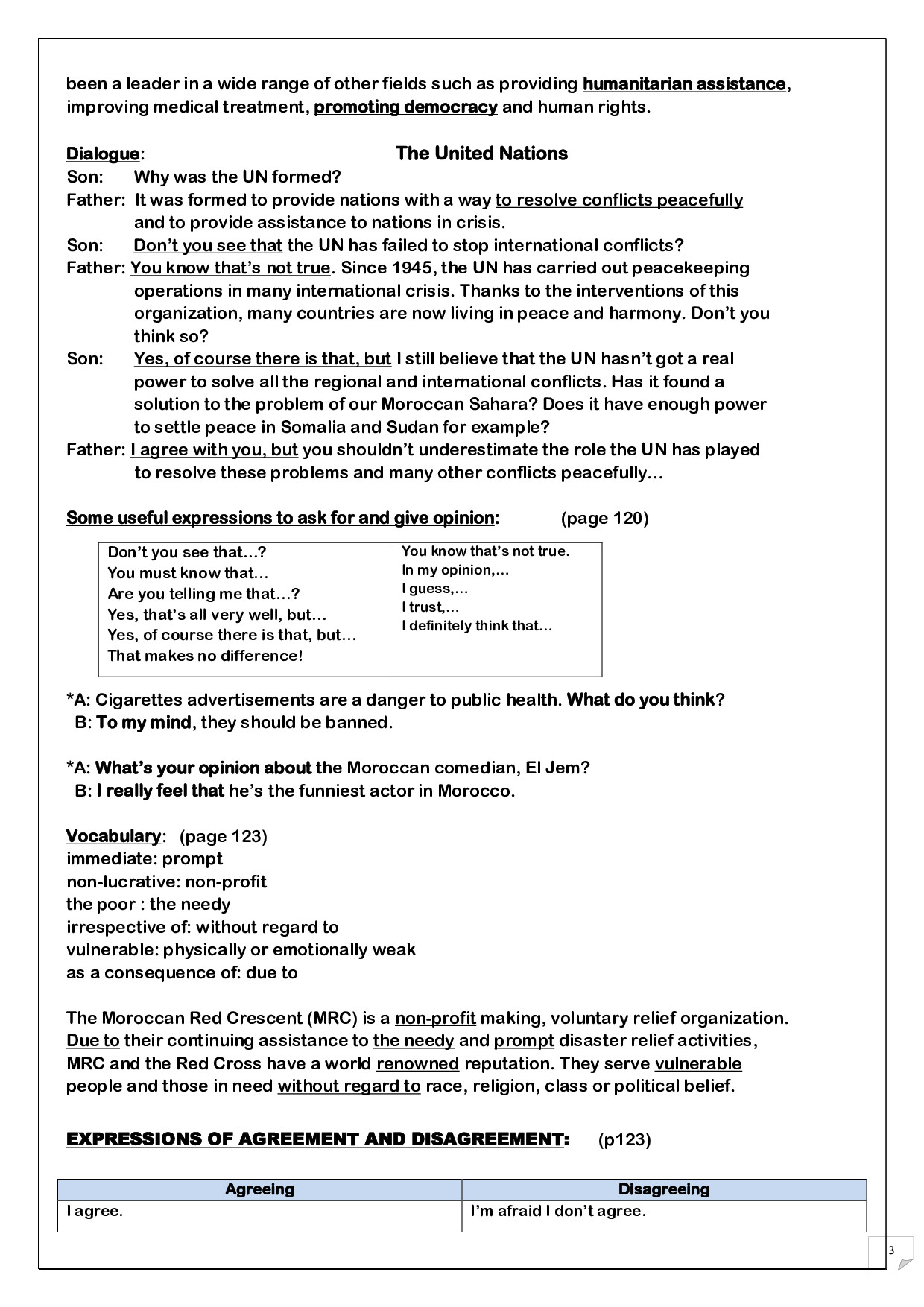 Unit 9 - International organizations - Lesson - AlloSchool
