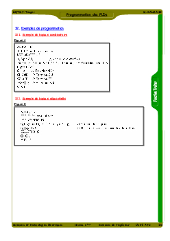 Programmation des PLDs - Cours - AlloSchool