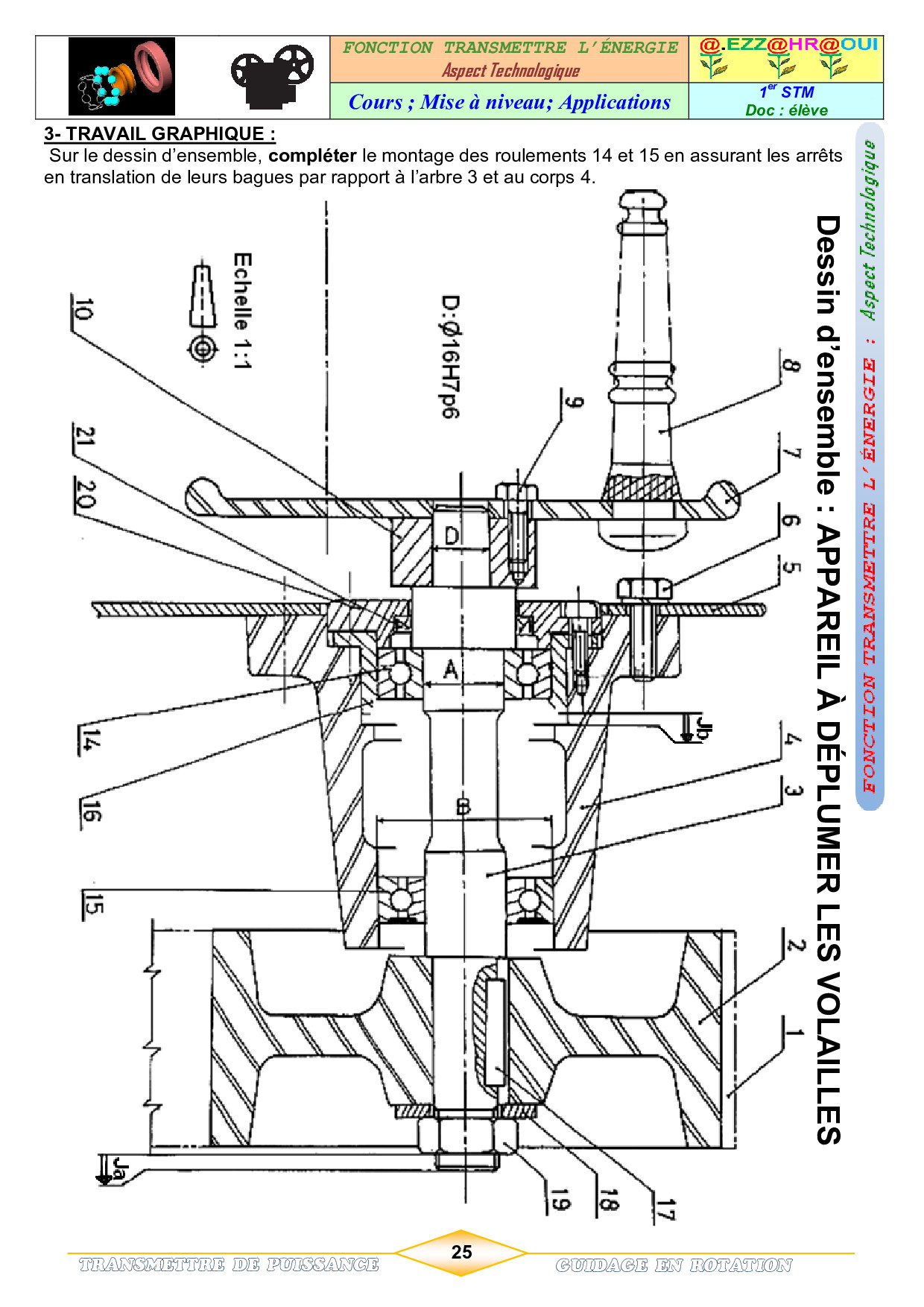 Guidage en rotation - Applications - AlloSchool