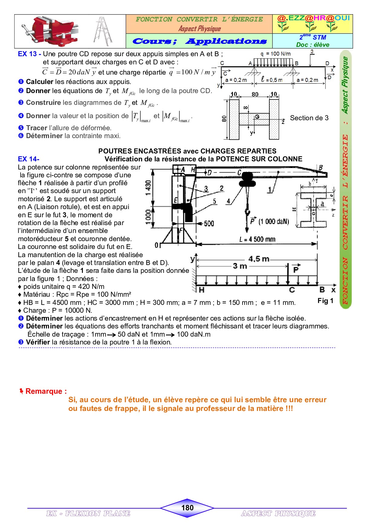 RDM (Flexion) - Exercices - AlloSchool