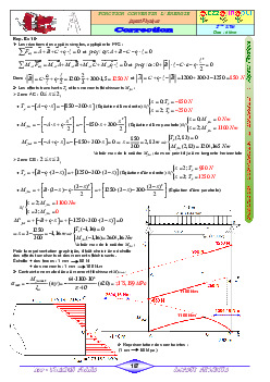 RDM (Flexion) - Corrigés d'exercices - AlloSchool
