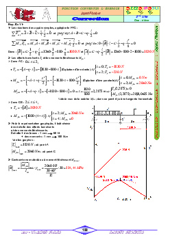RDM (Flexion) - Corrigés d'exercices - AlloSchool
