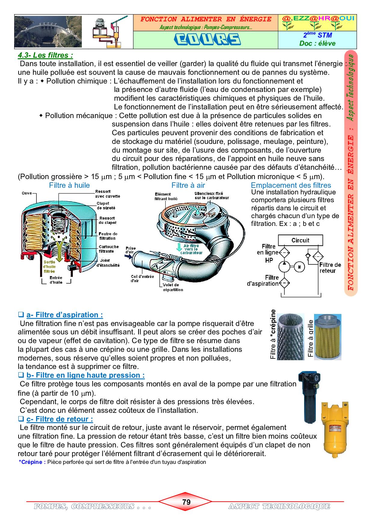 Pompes et Compresseurs - Cours - AlloSchool