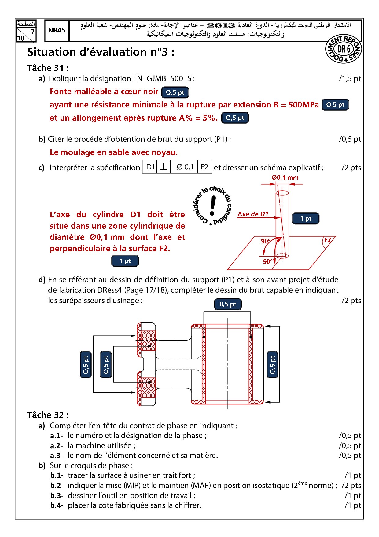 Examen SI 2 Bac STM 2013 Session Normale - Corrigé - AlloSchool