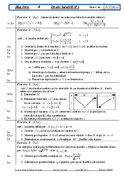 Devoir 1 Modèle 2 - Mathématiques 2 Bac Eco-SGC Semestre 1 - AlloSchool