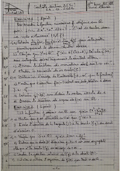 Devoir 2 Modèle 8 - Mathématiques 2 Bac Eco-SGC Semestre 1 - AlloSchool