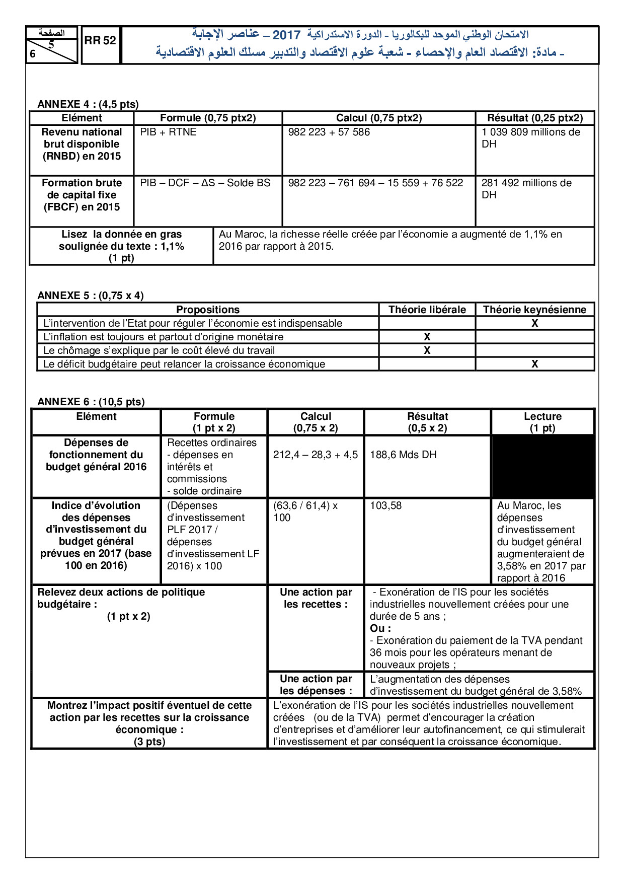 Examen Statistiques 2 Bac Eco 2017 Session Rattrapage Corrigé
