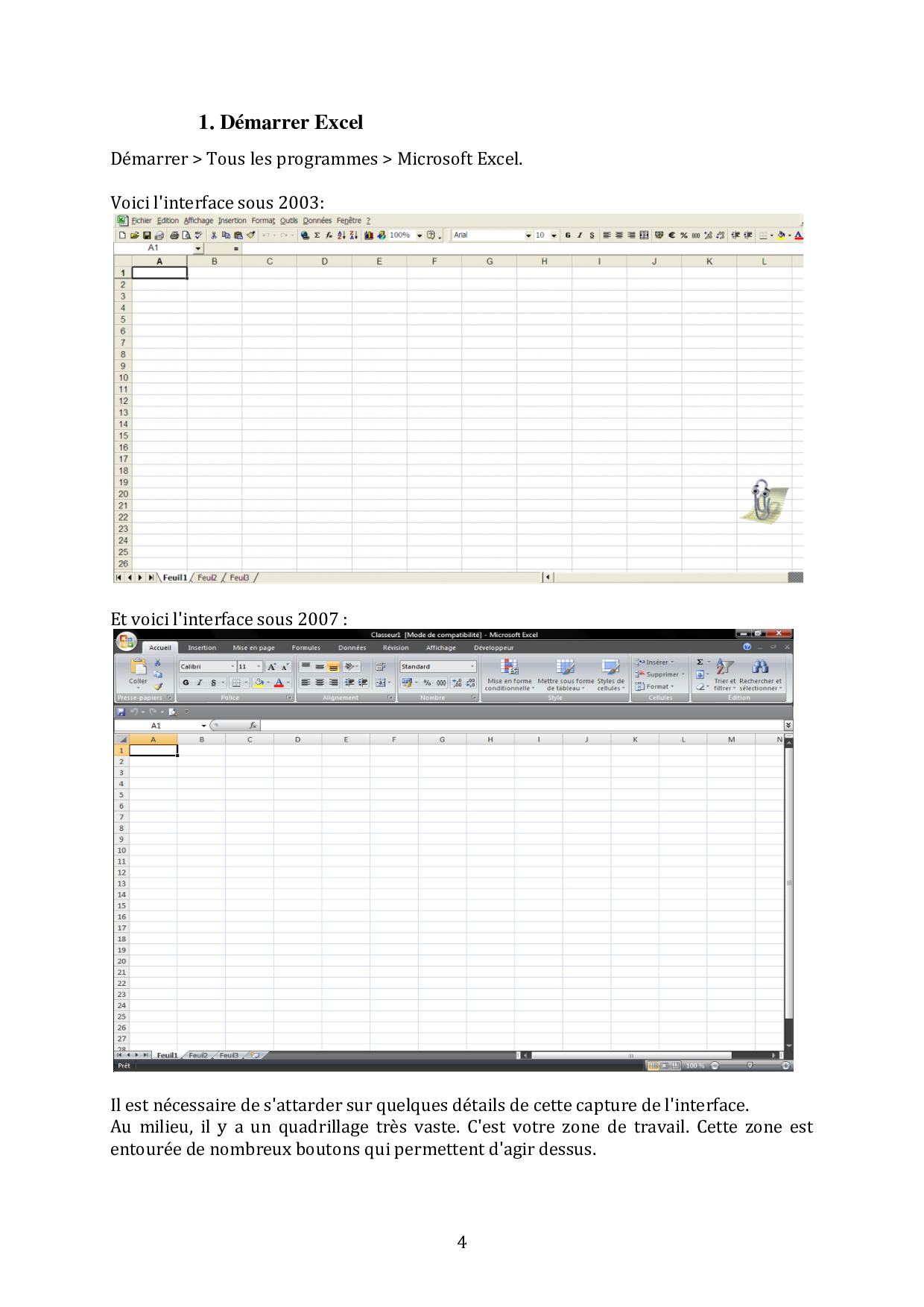 Introduction à Excel 2007 - AlloSchool