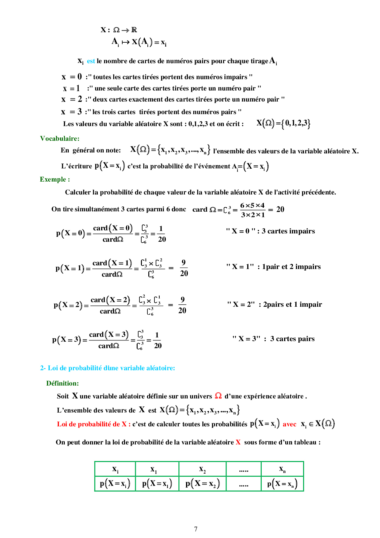 Probabilités - Cours 1 - AlloSchool