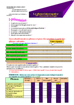 Phrase interrogative - AlloSchool