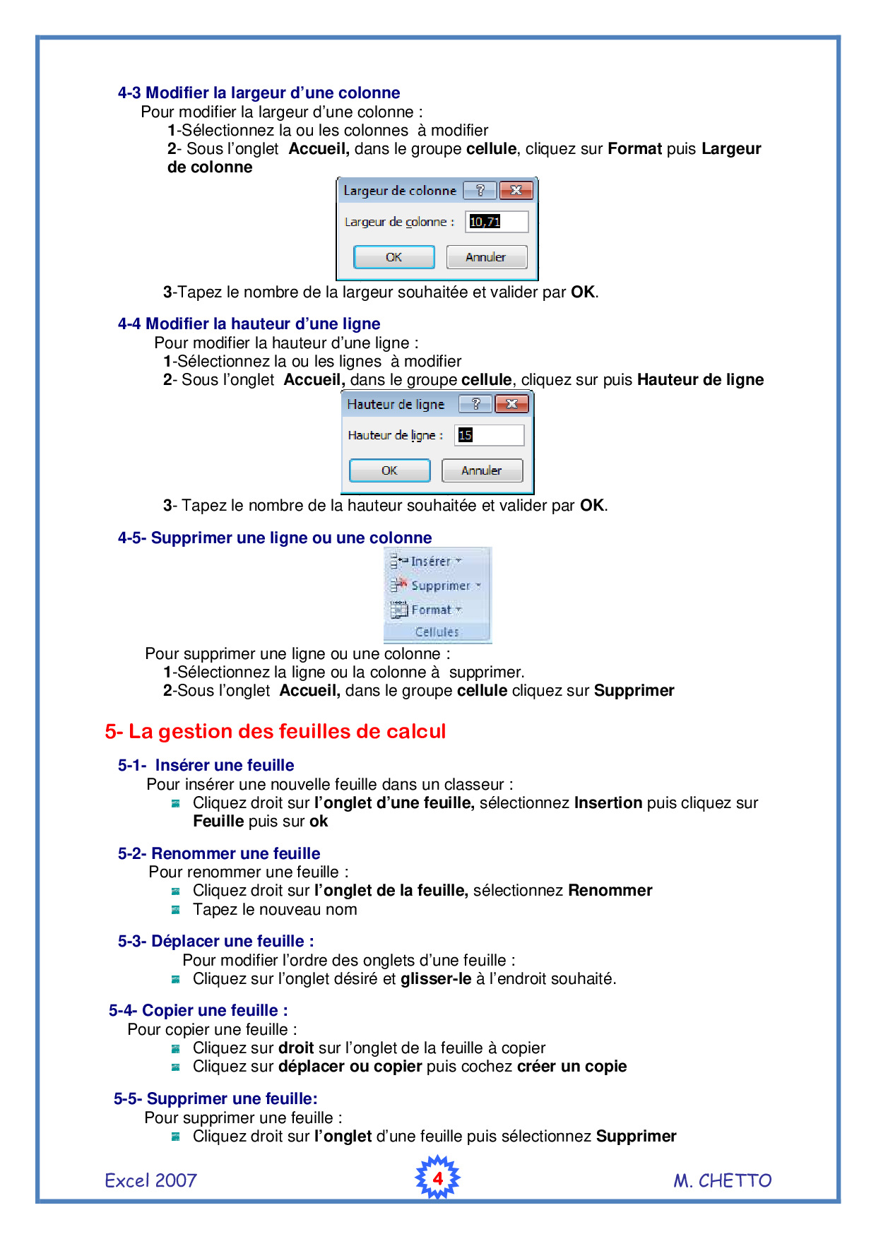 Tableur Excel - AlloSchool