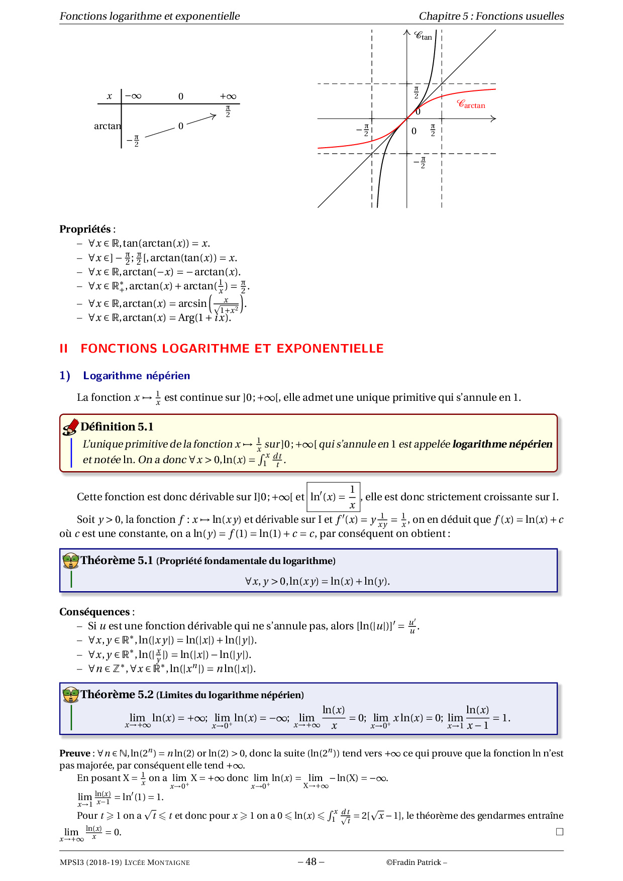 Fonctions usuelles - Cours - AlloSchool
