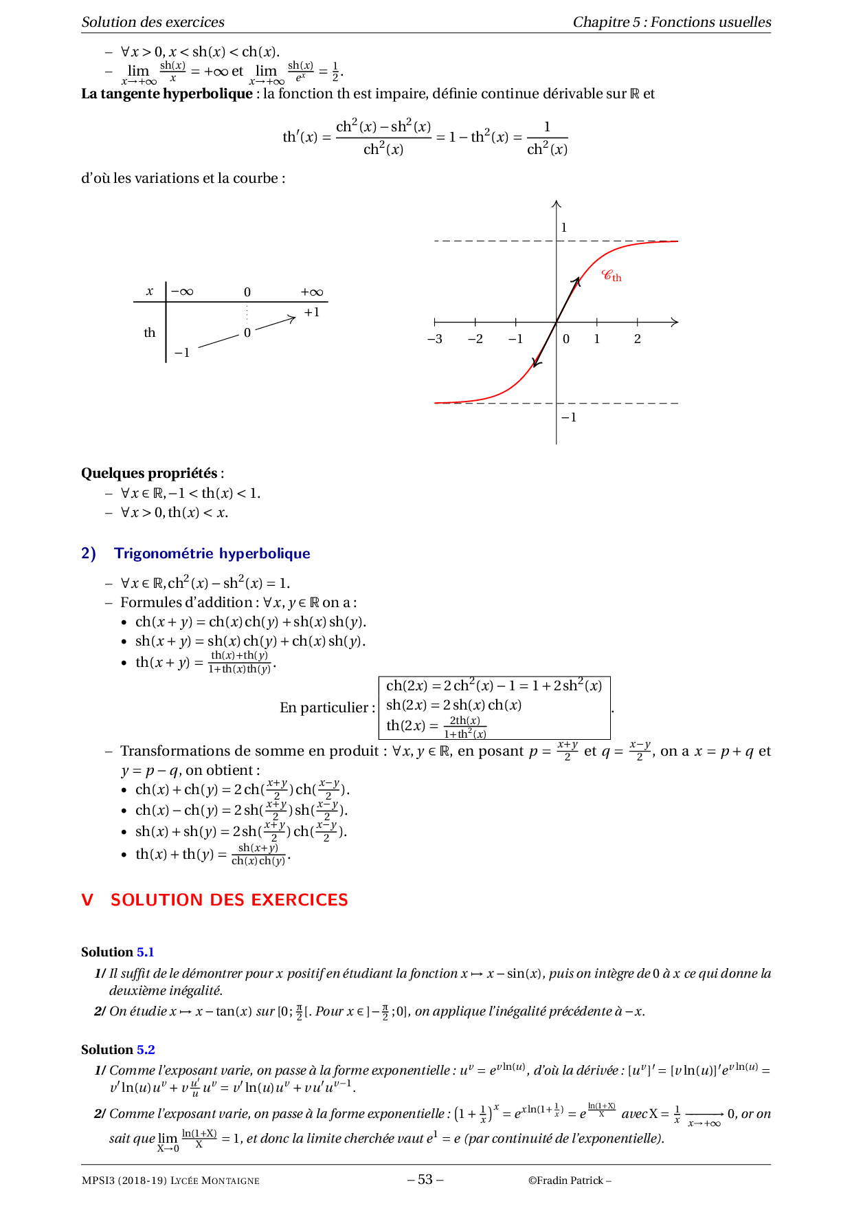 Fonctions usuelles - Cours - AlloSchool