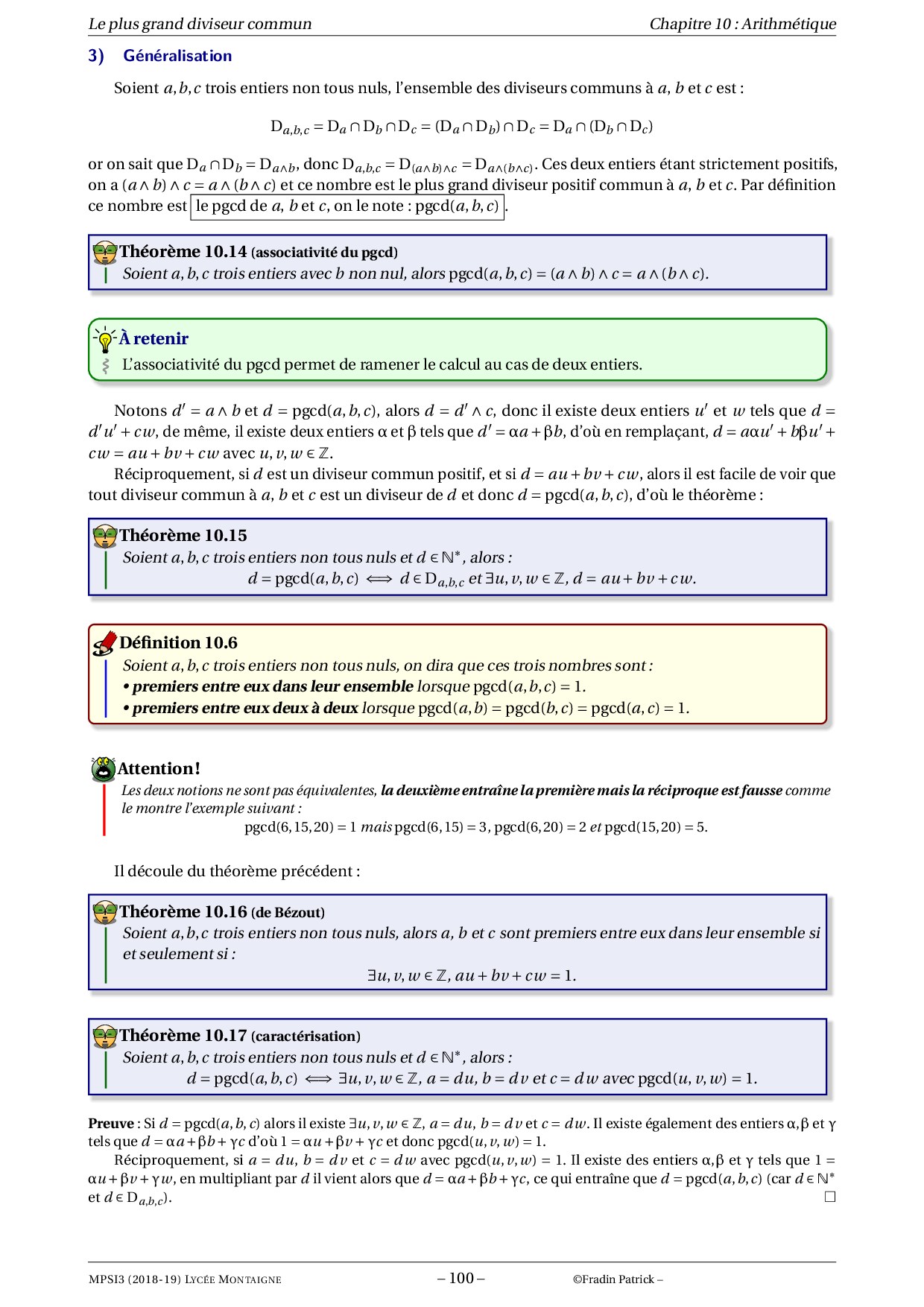 Arithmétique - Cours - AlloSchool