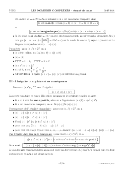 Nombres complexes : Cours - AlloSchool