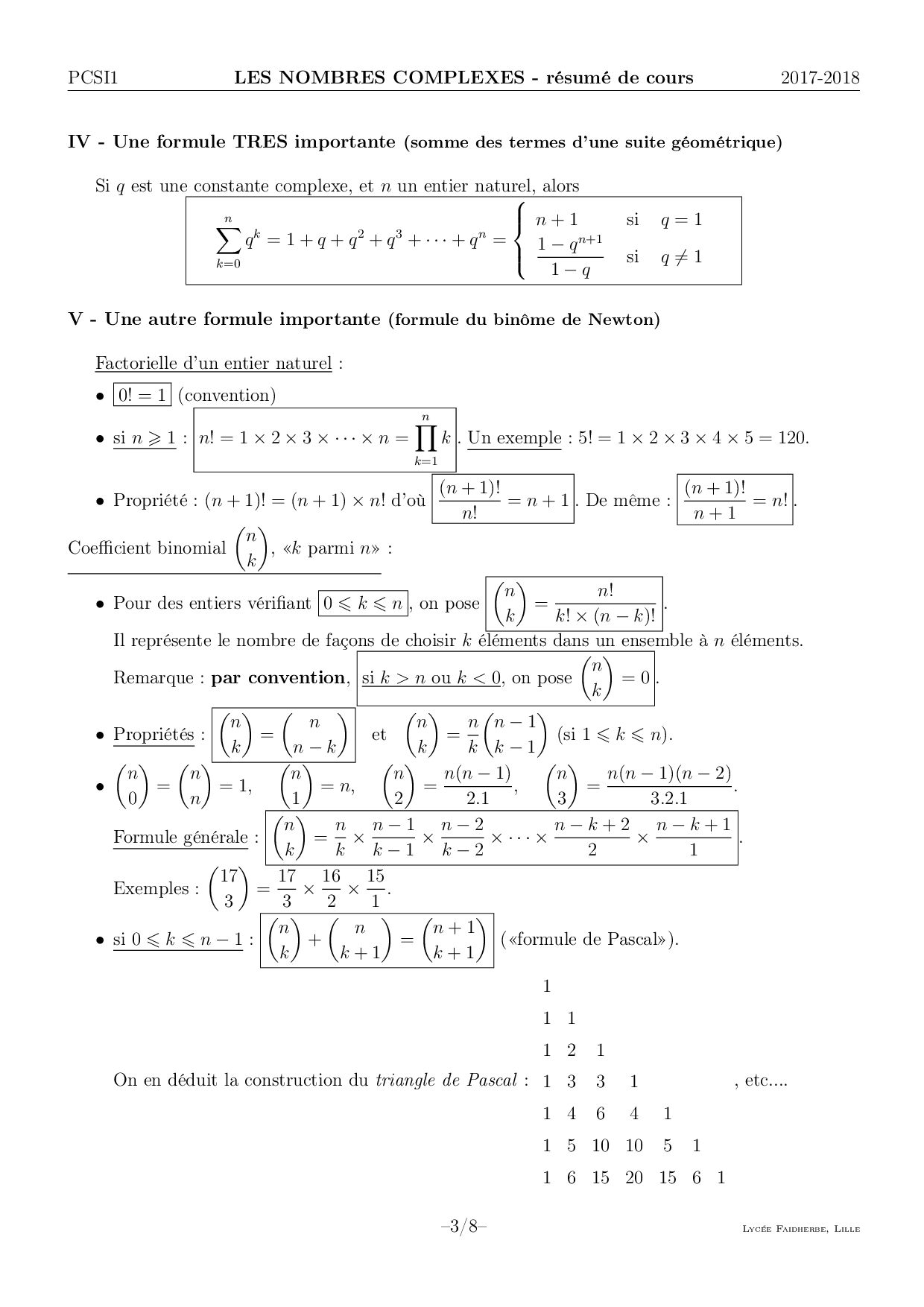 Nombres complexes : Cours - AlloSchool