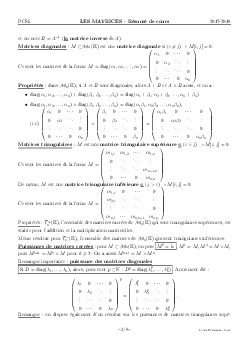 Les matrices : Cours - AlloSchool