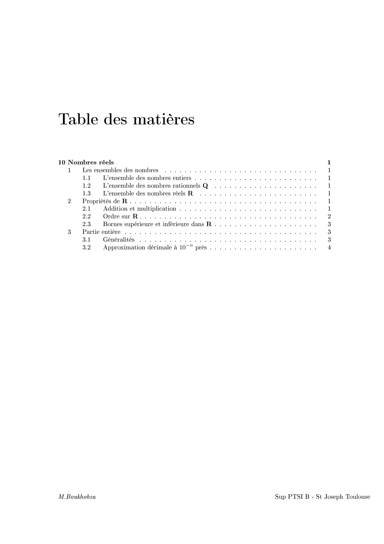 Nombres réels : Cours - AlloSchool