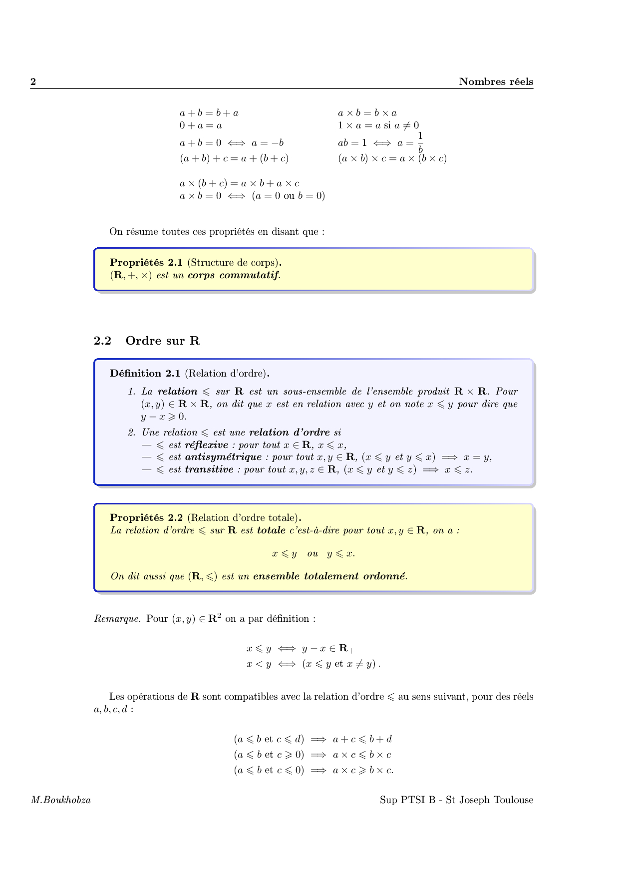 Nombres réels : Cours - AlloSchool