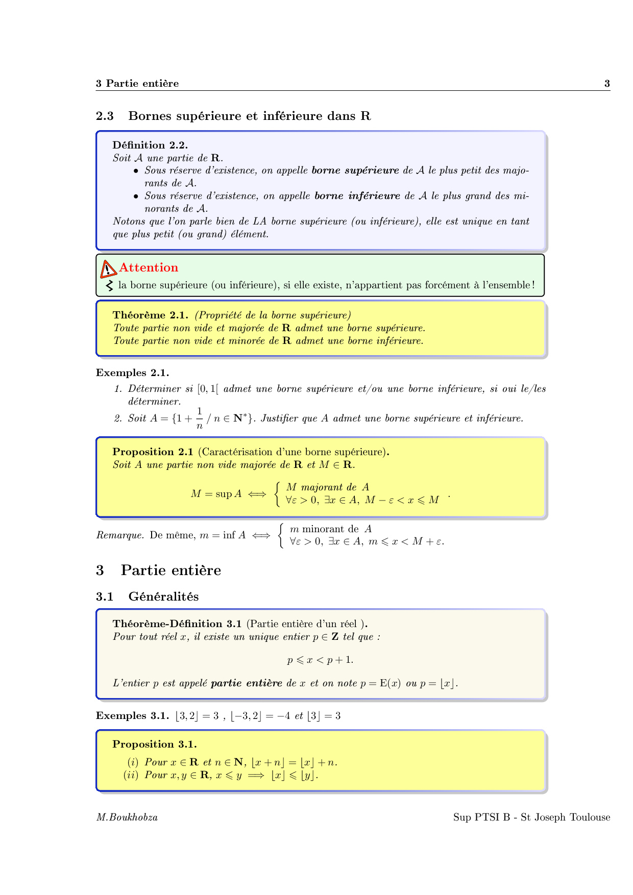 Nombres réels : Cours - AlloSchool