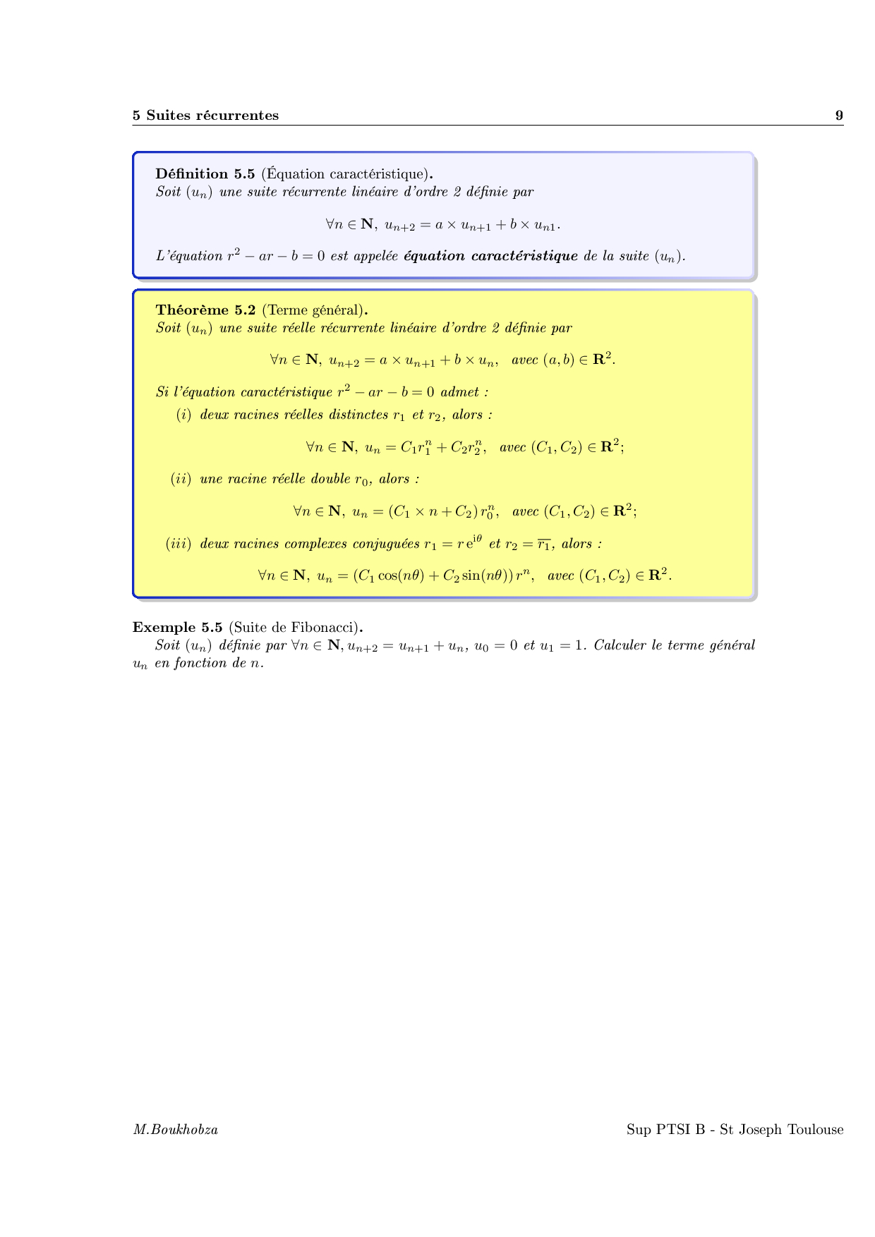 Suites numériques : Cours - AlloSchool