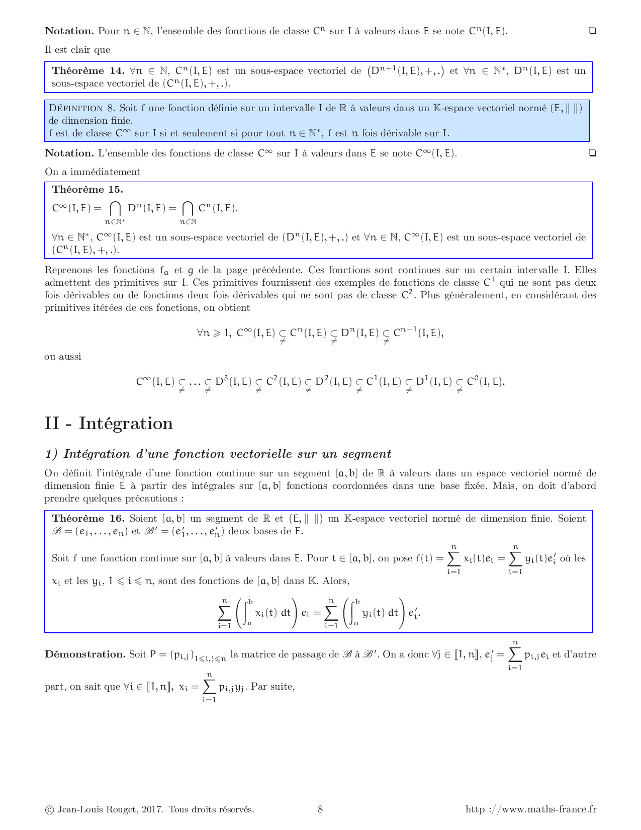 Cours Fonctions vectorielles - AlloSchool
