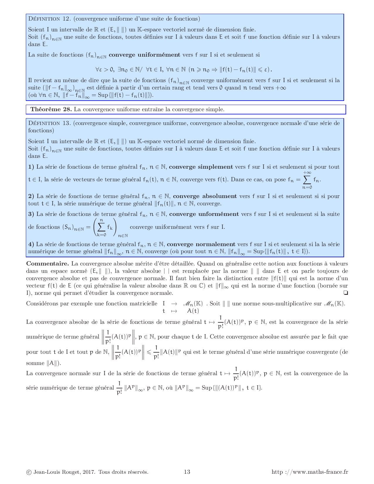 Cours Fonctions vectorielles - AlloSchool