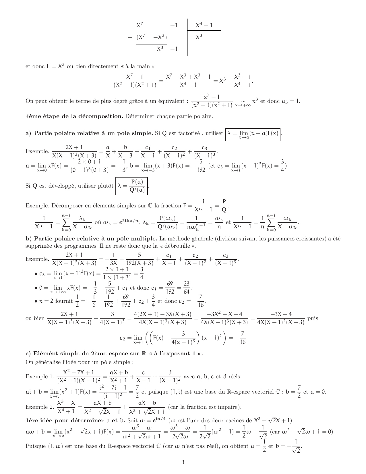 Fractions rationnelles - AlloSchool