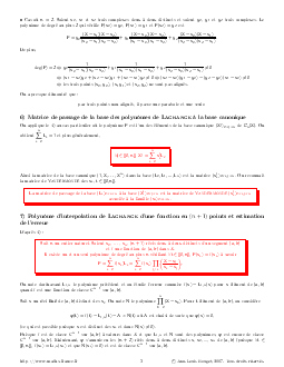Polynômes d’interpolation de Lagrange - AlloSchool