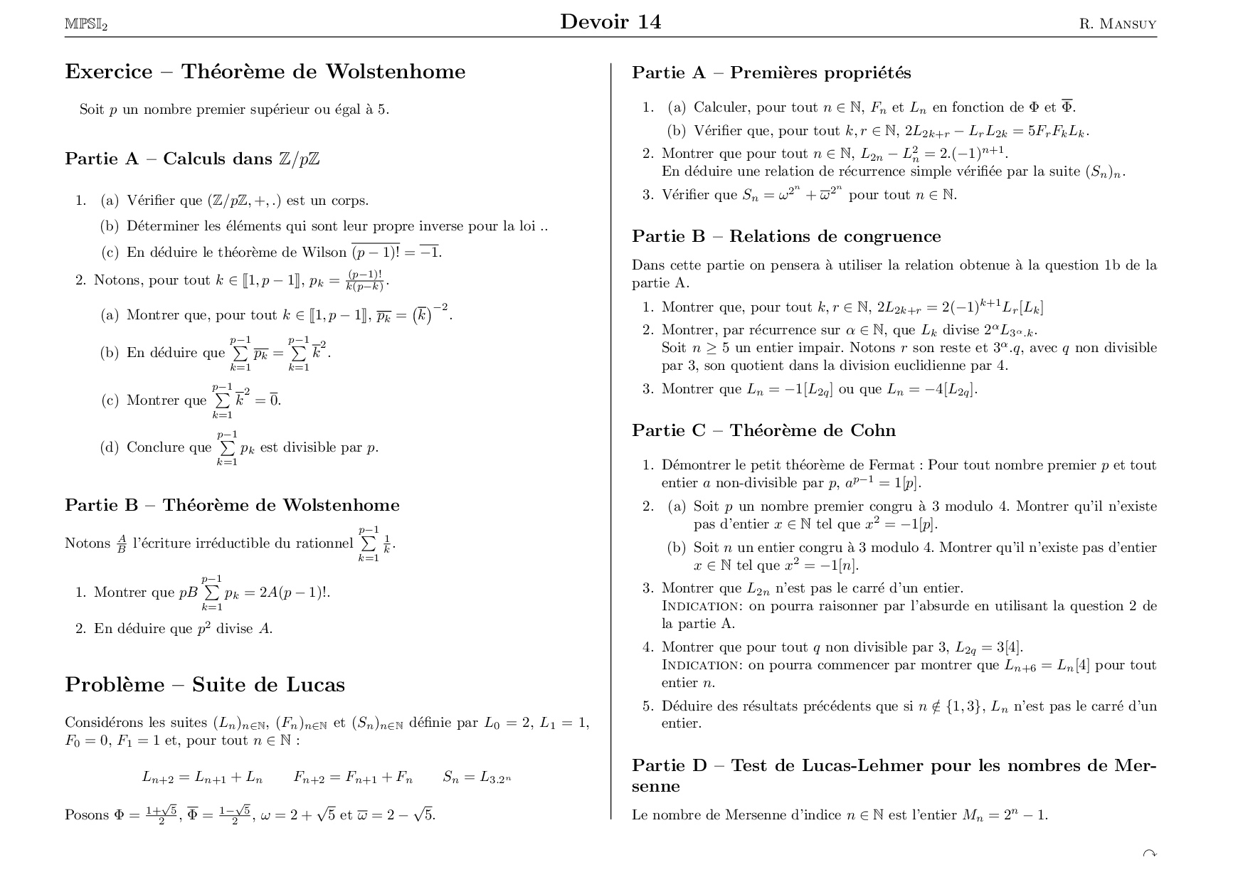 39 devoirs difficiles (sans corrigé) - AlloSchool