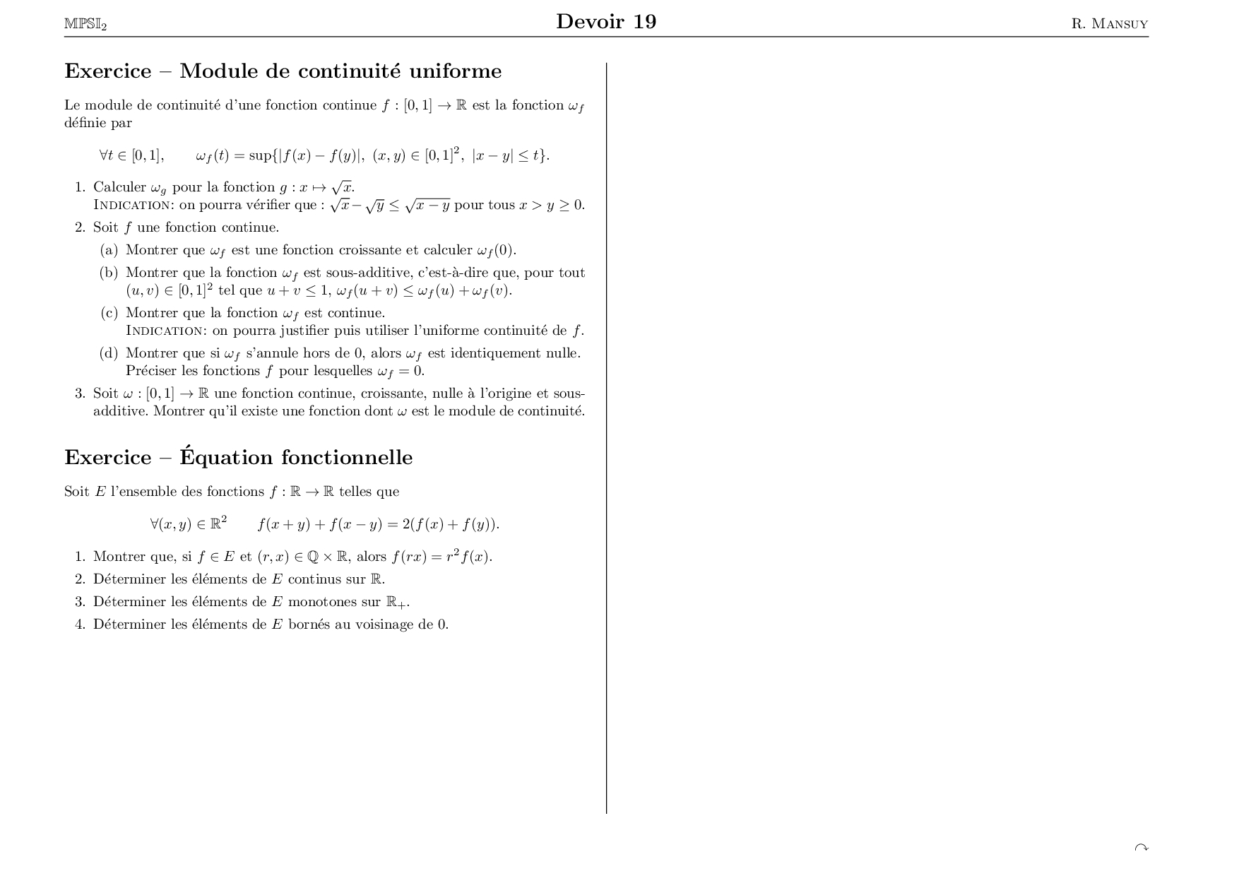39 devoirs difficiles (sans corrigé) - AlloSchool