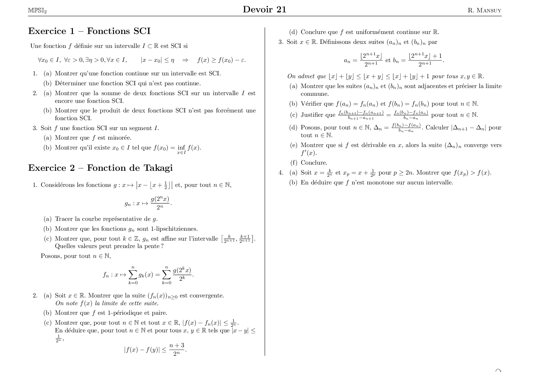 39 devoirs difficiles (sans corrigé) - AlloSchool