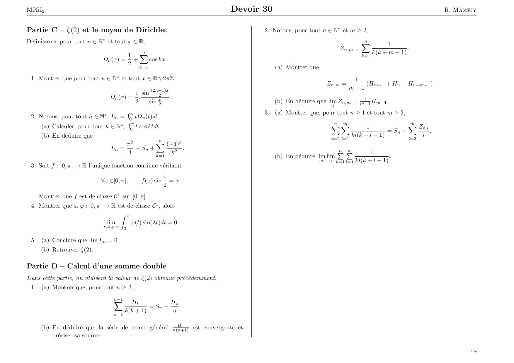 39 devoirs difficiles (sans corrigé) - AlloSchool