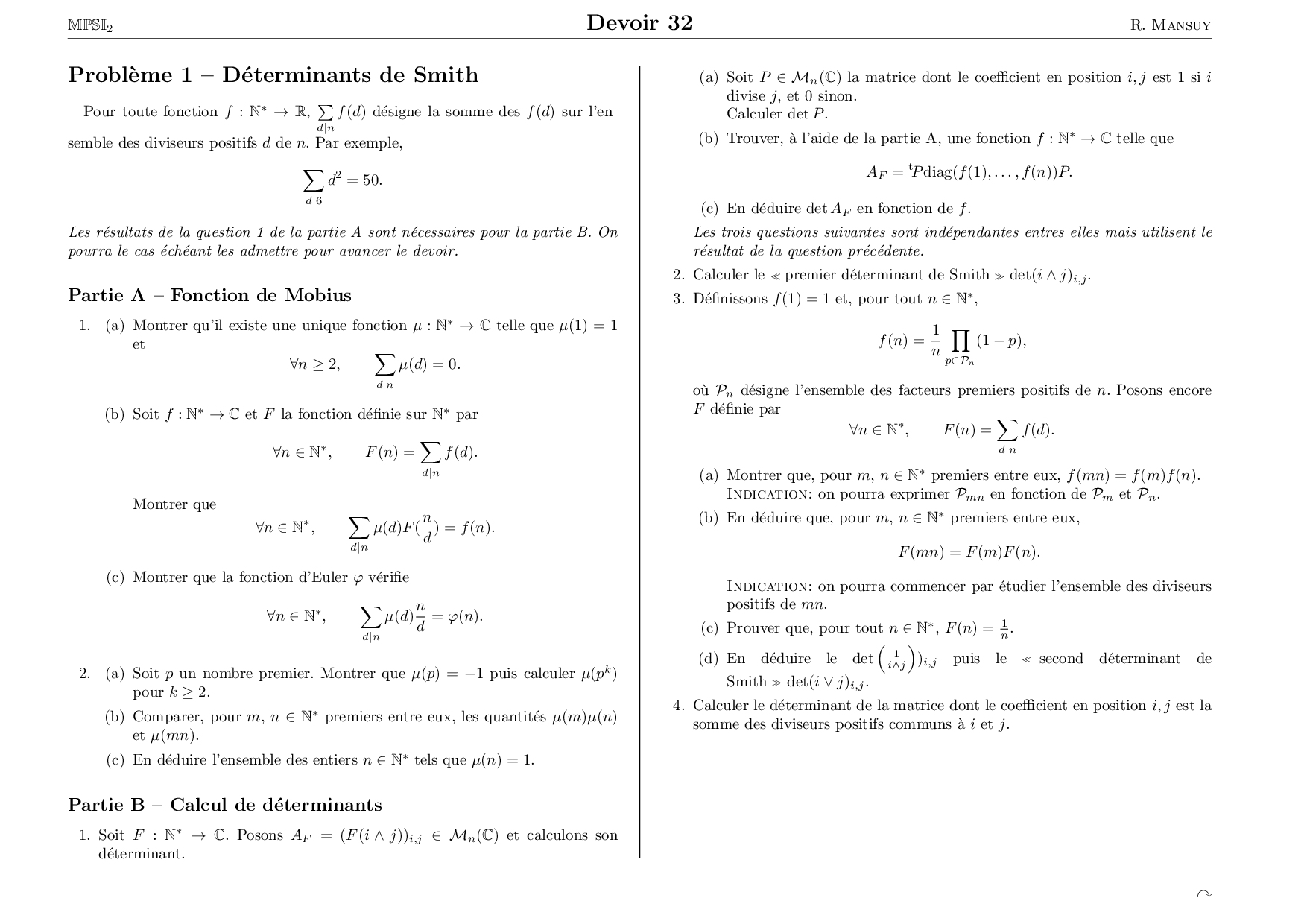 39 devoirs difficiles (sans corrigé) - AlloSchool