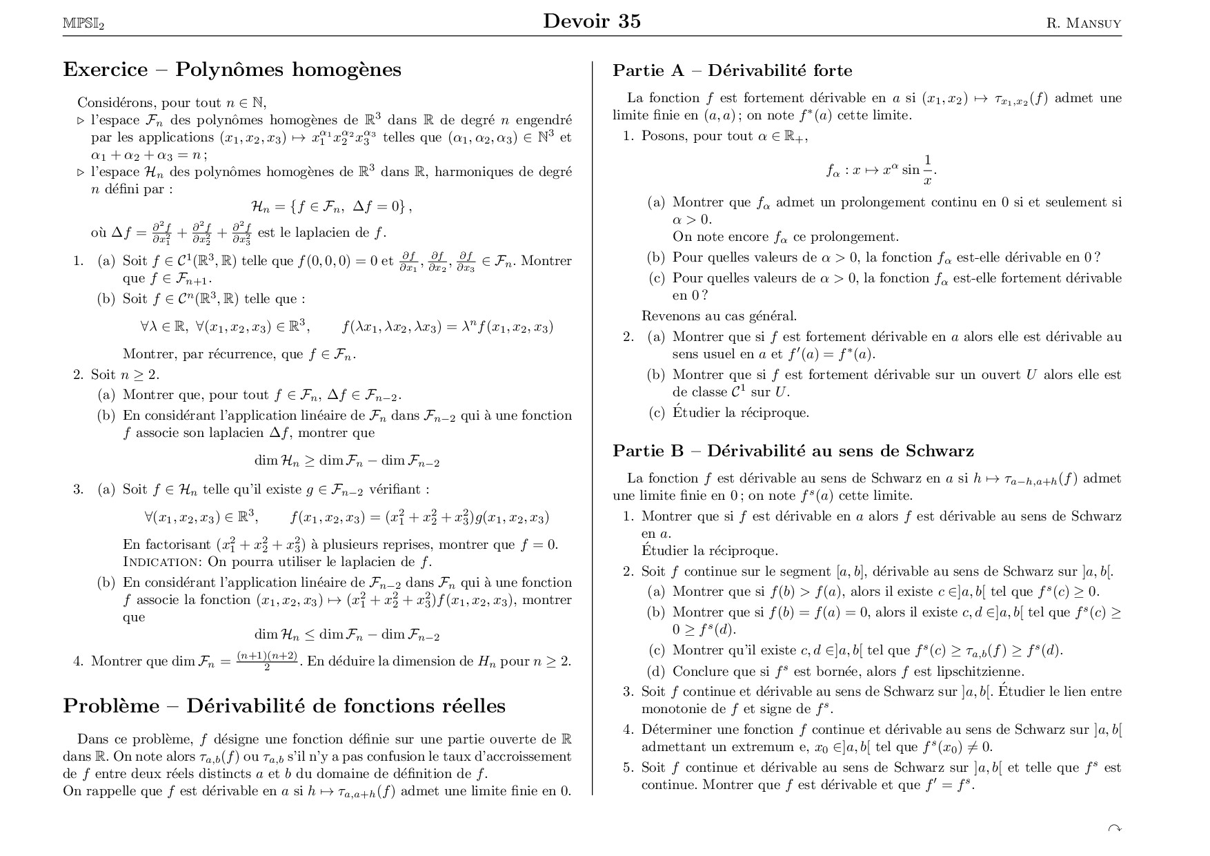 39 devoirs difficiles (sans corrigé) - AlloSchool