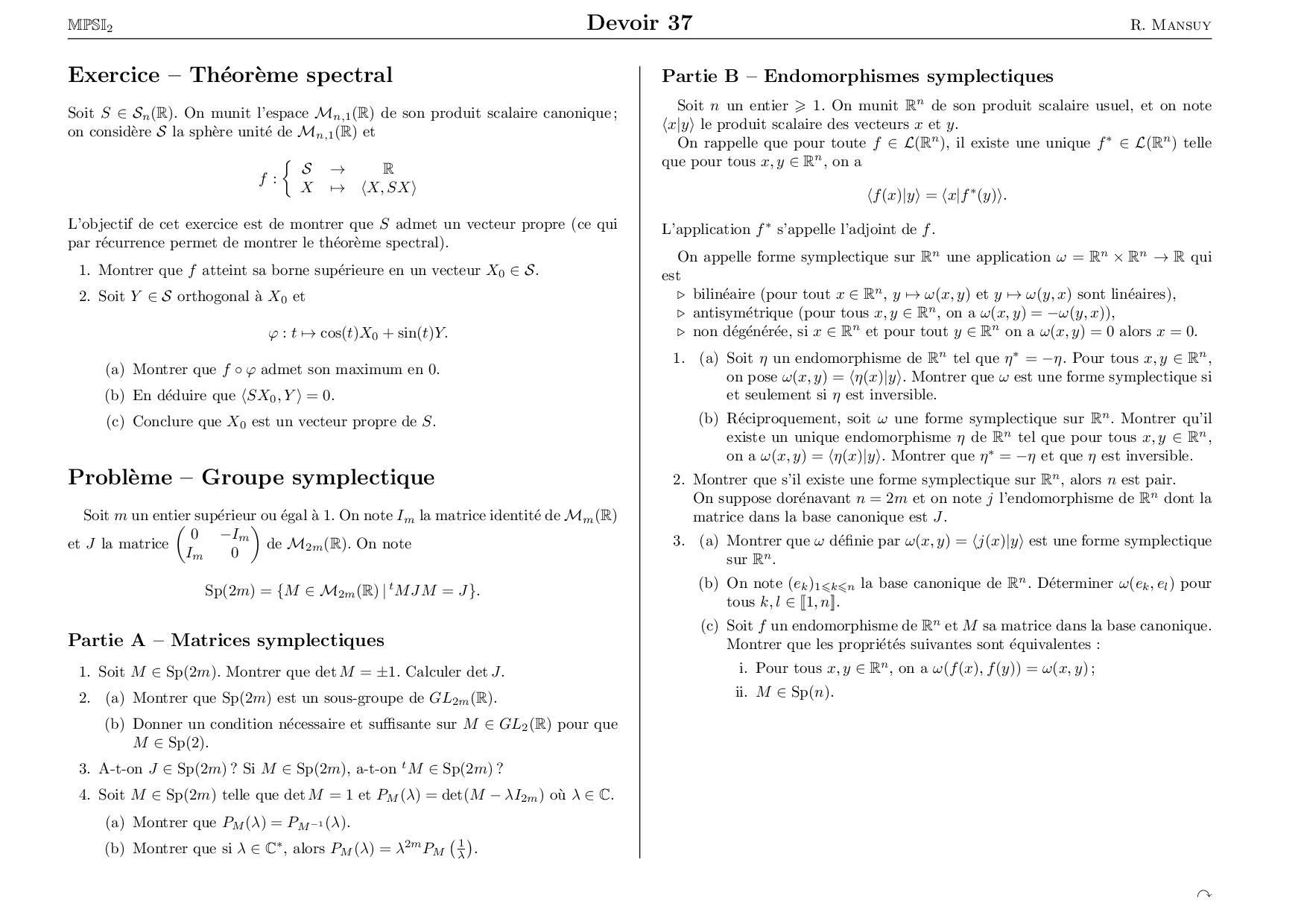 39 devoirs difficiles (sans corrigé) - AlloSchool