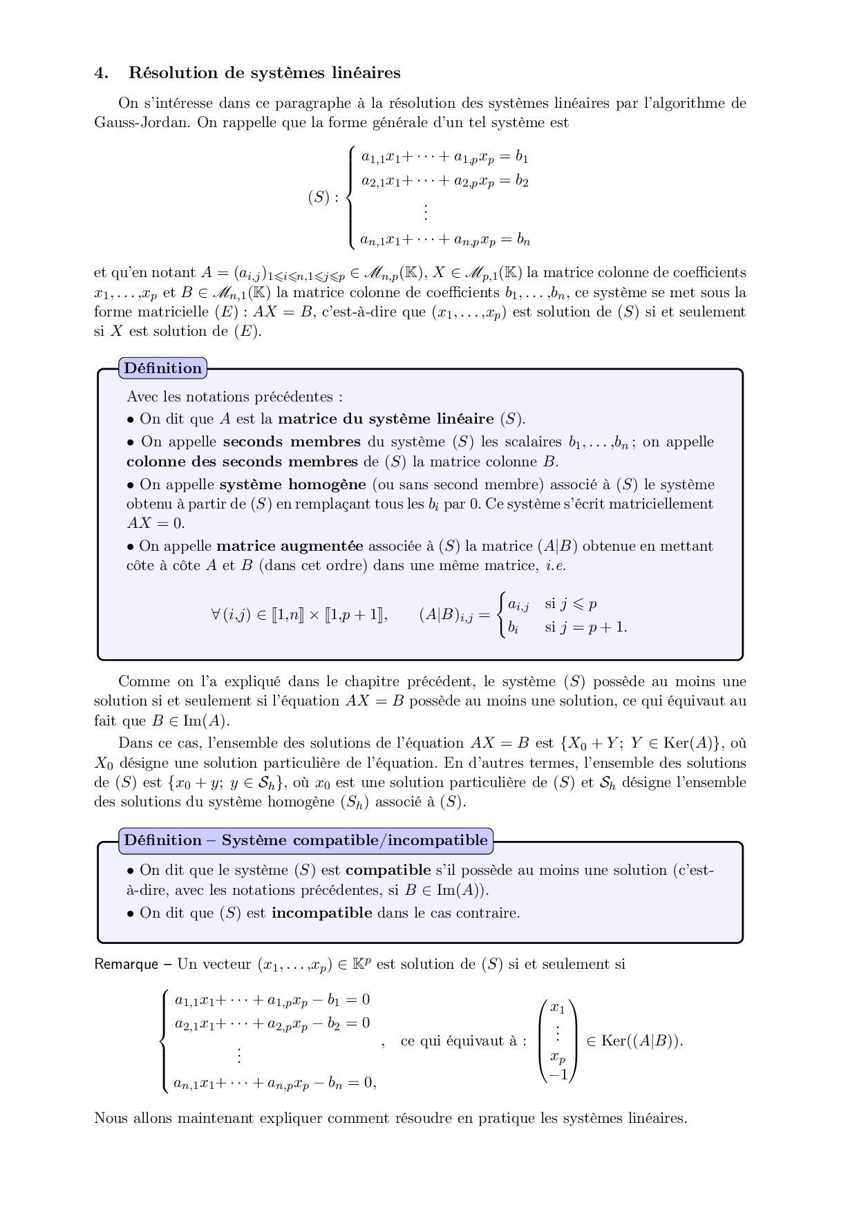 Les matrices : Cours - AlloSchool