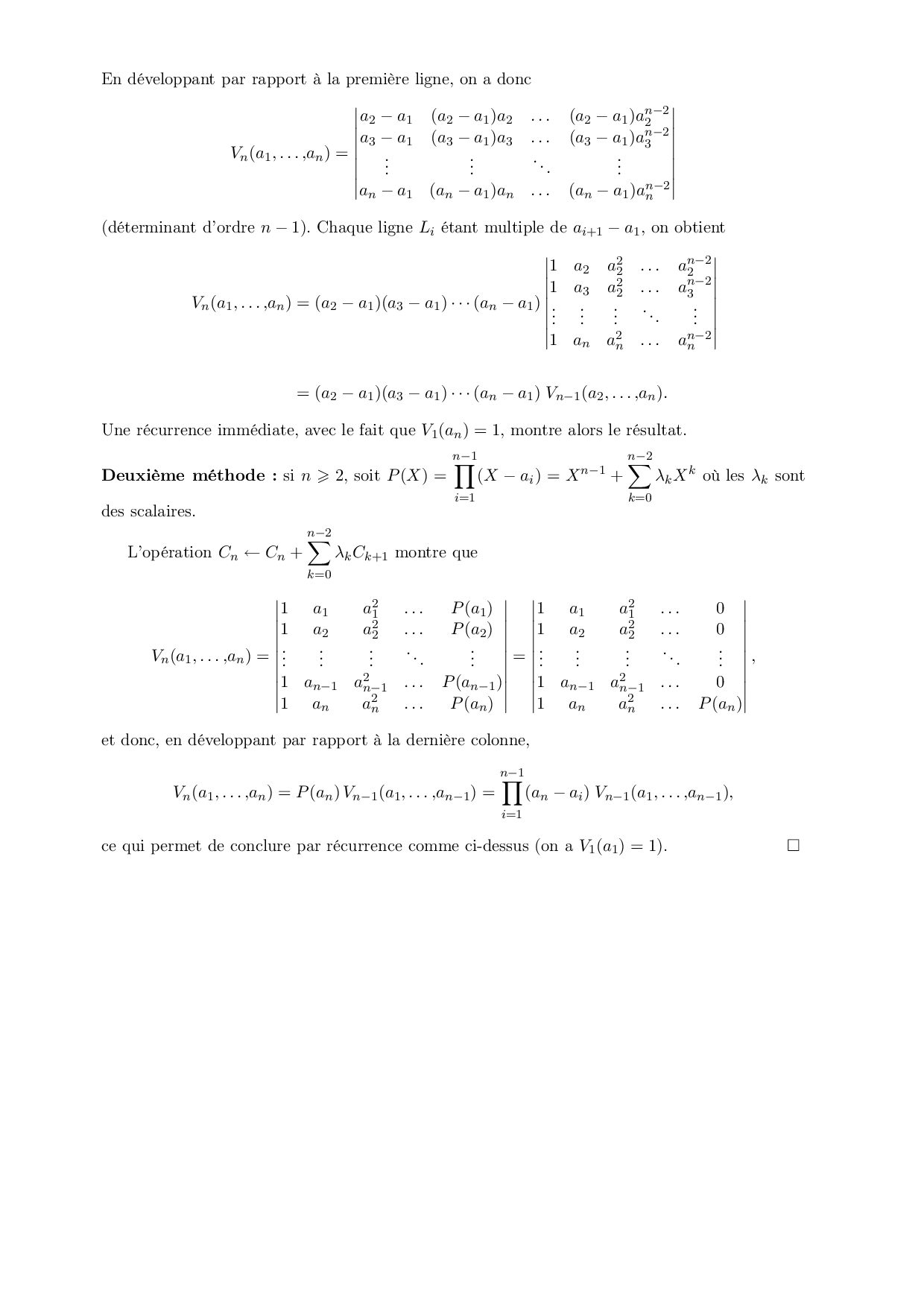 Les matrices : Cours - AlloSchool