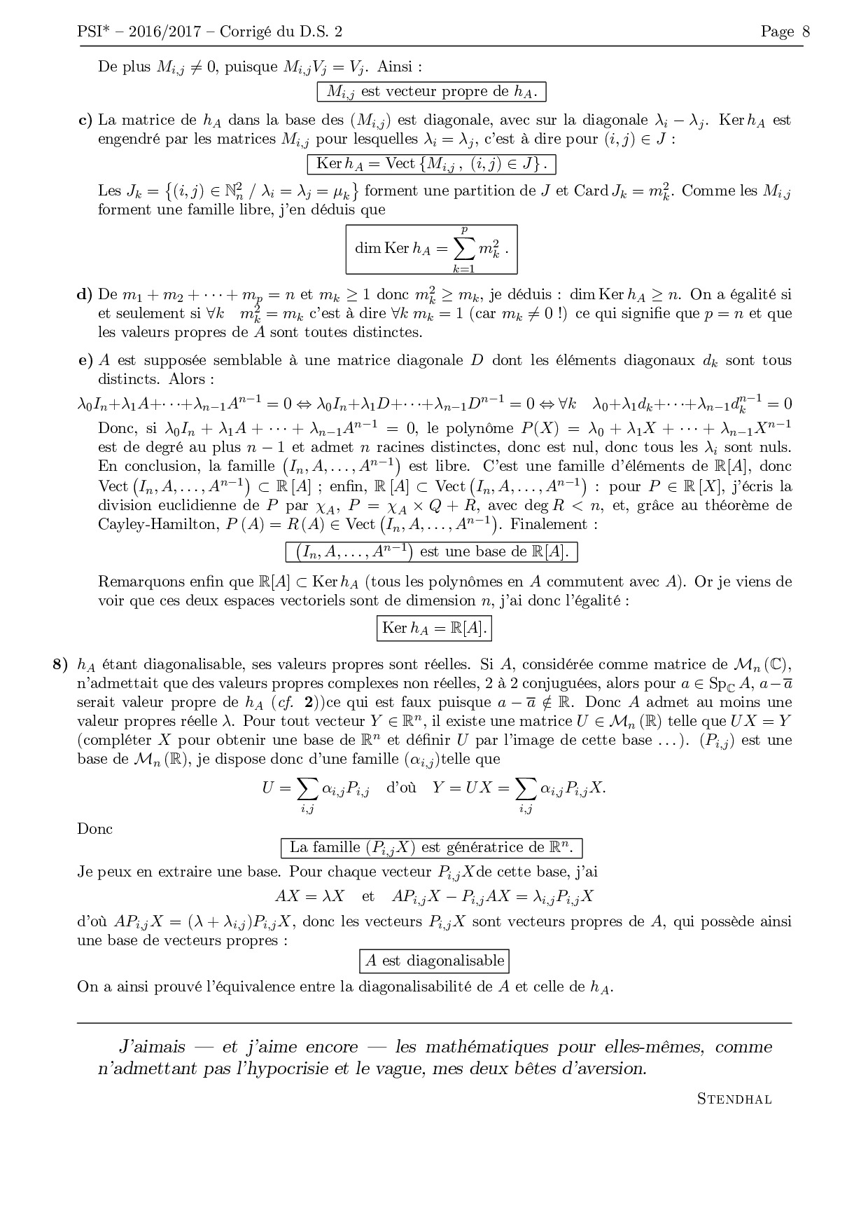 Devoir 3 : Corrigé - AlloSchool