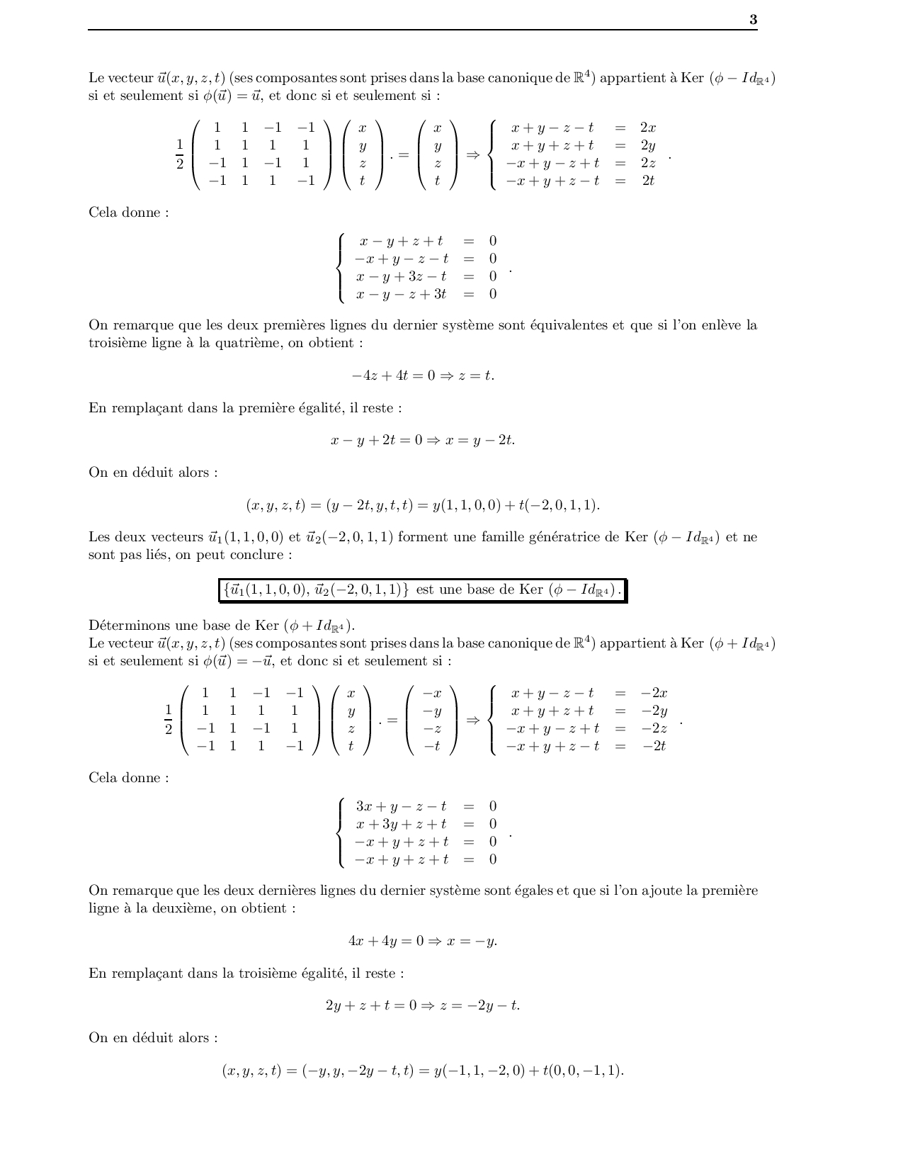 Corrigé devoir 3 - AlloSchool