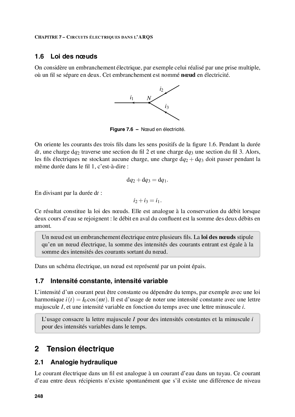 Circuits électriques dans l’ARQS - AlloSchool