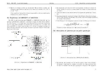 Introduction au monde quantique : Exercices - AlloSchool