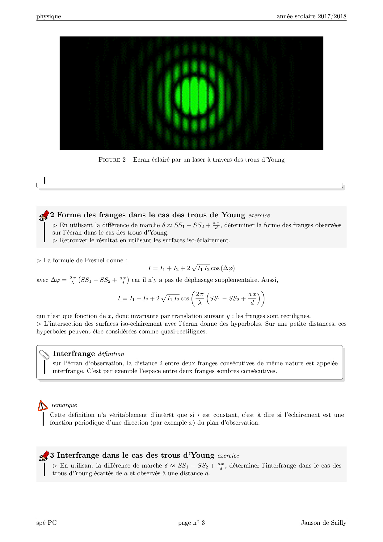 Cours - Division du front d'onde - AlloSchool