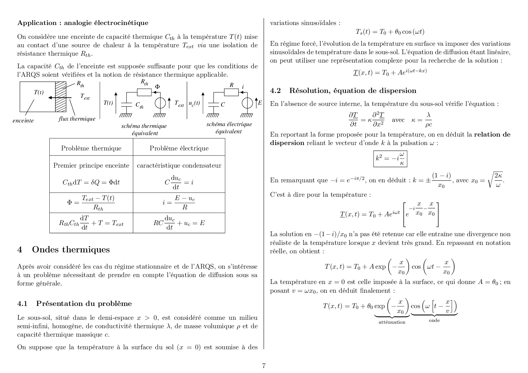 Transfert thermique par conduction - Cours - AlloSchool