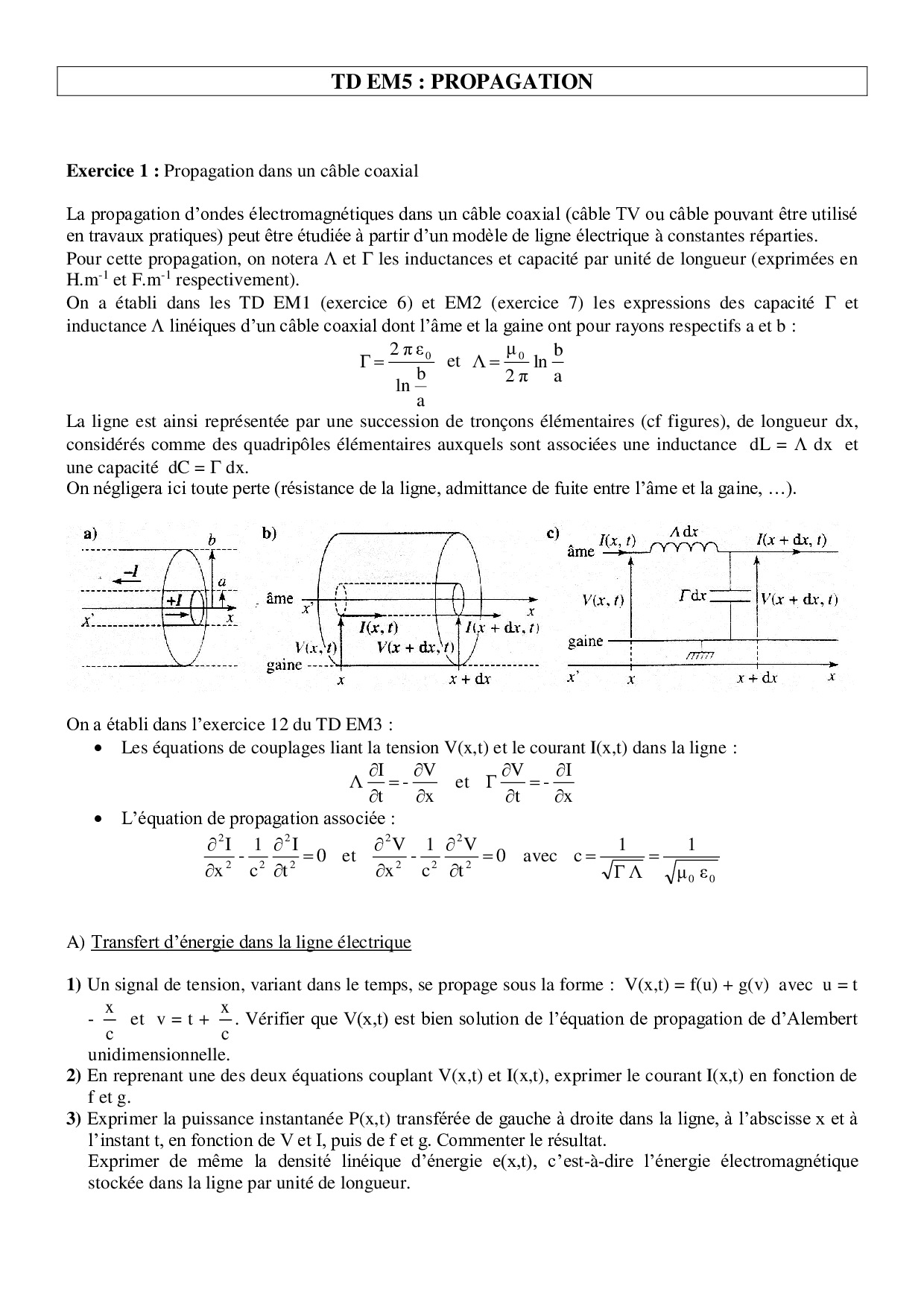 Propagation des ondes électromagnétiques - Exercices - AlloSchool