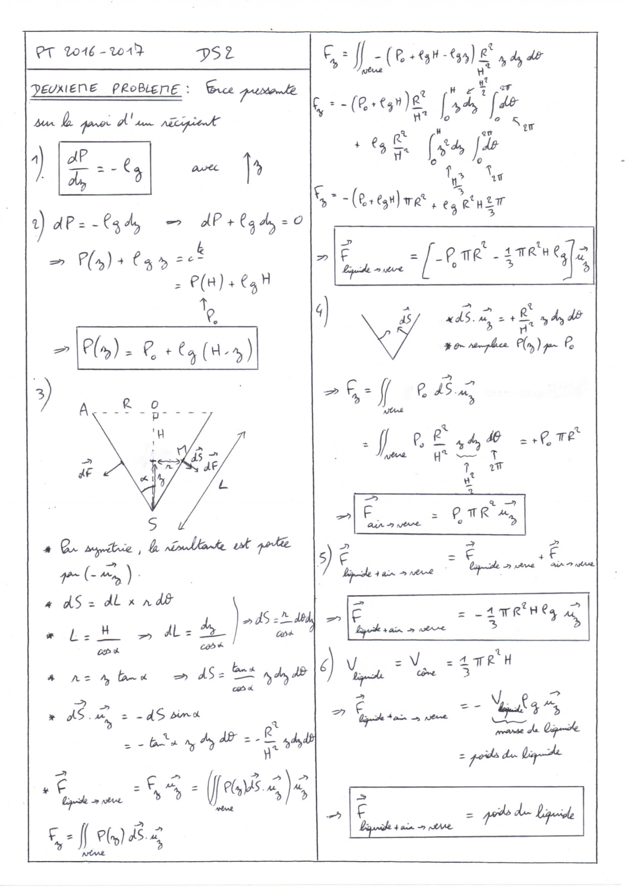 Corrigé DS 2 - AlloSchool