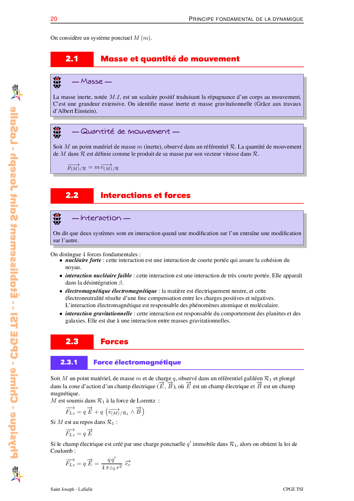 Principe fondamental de la dynamique - AlloSchool