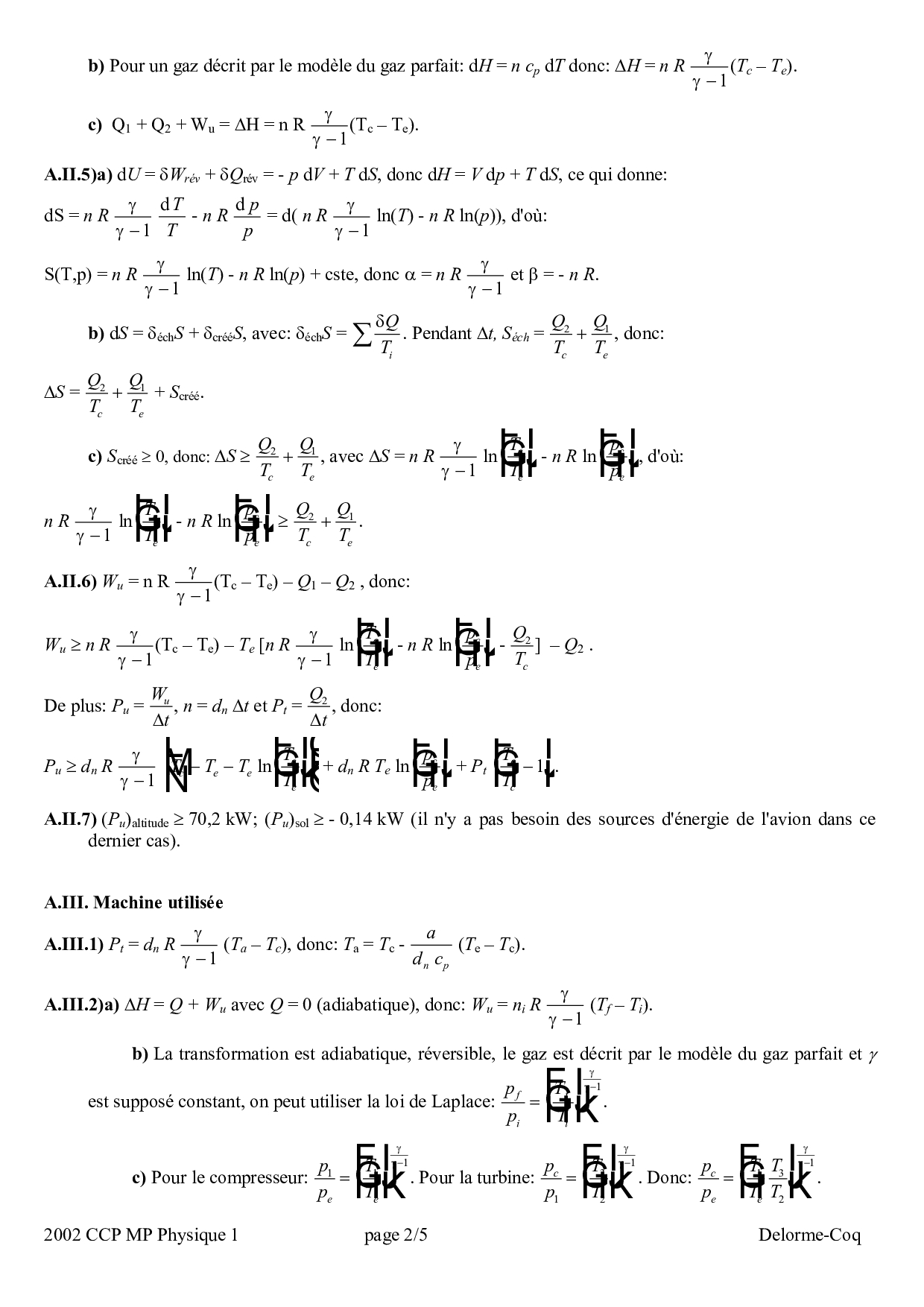 CCP Physique 1 MP 2002 Corrigé - AlloSchool