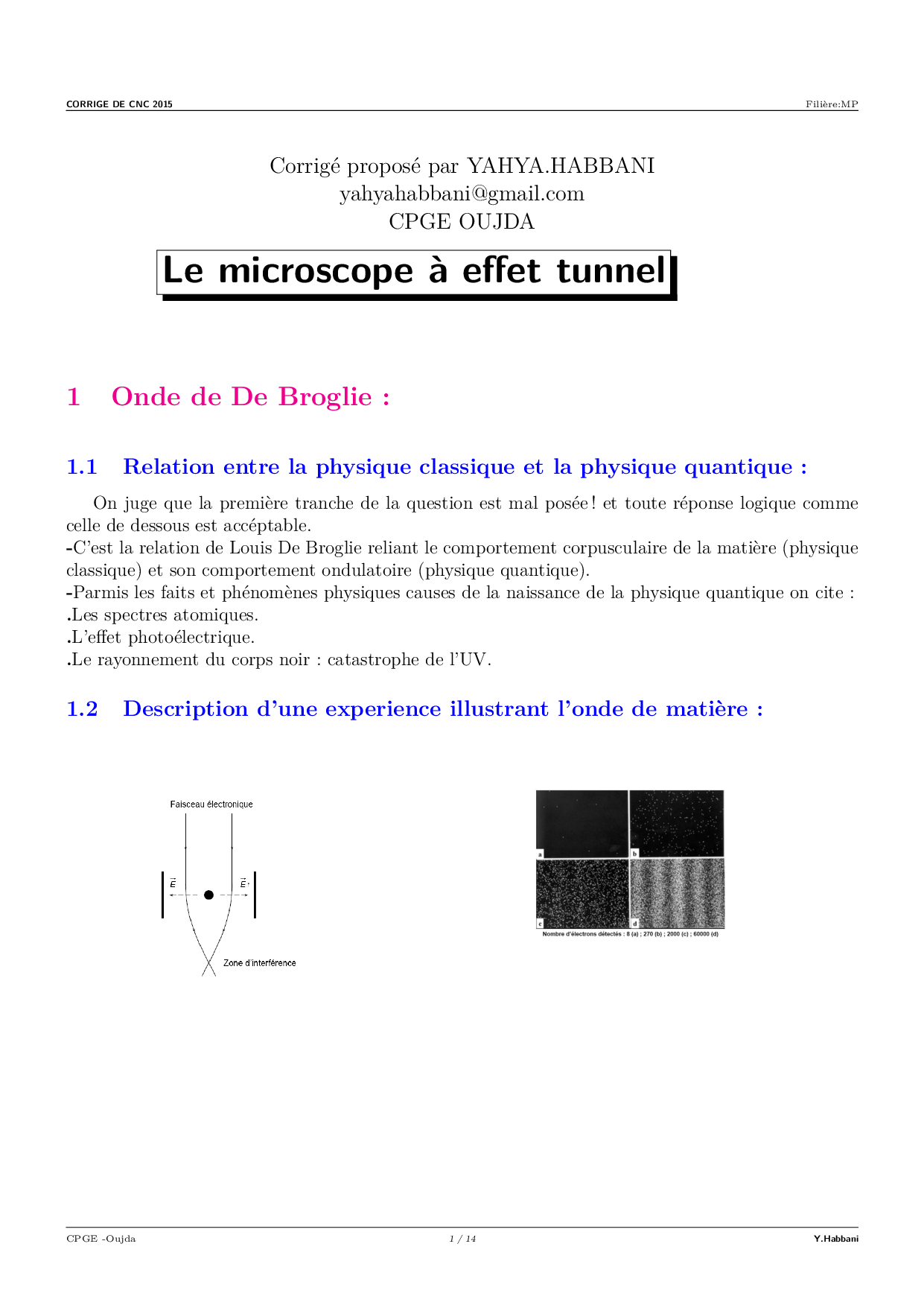 CNC MP 2015 Physique 2 - Corrigé - AlloSchool