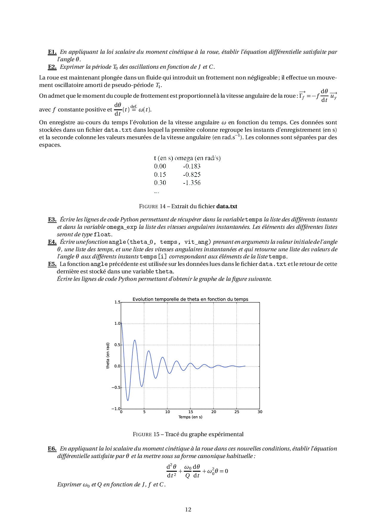 E3A PC 2019 Physique-Modélisation Enoncé - AlloSchool